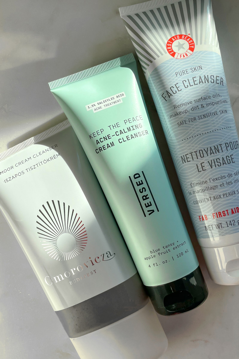 Cream based facial cleansers store